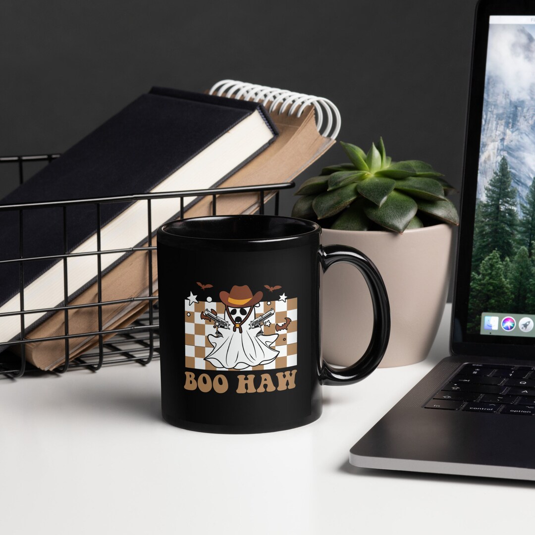 Boo Haw Halloween Mug, Cute Spooky Halloween Coffee Cup, October Mug ...