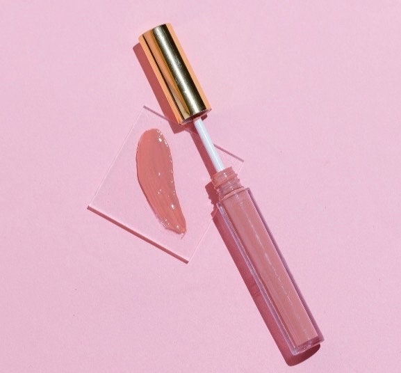 Rose Pink Lip Gloss. Natural Lip Gloss. Moisturizing Lip Gloss. Organic ...