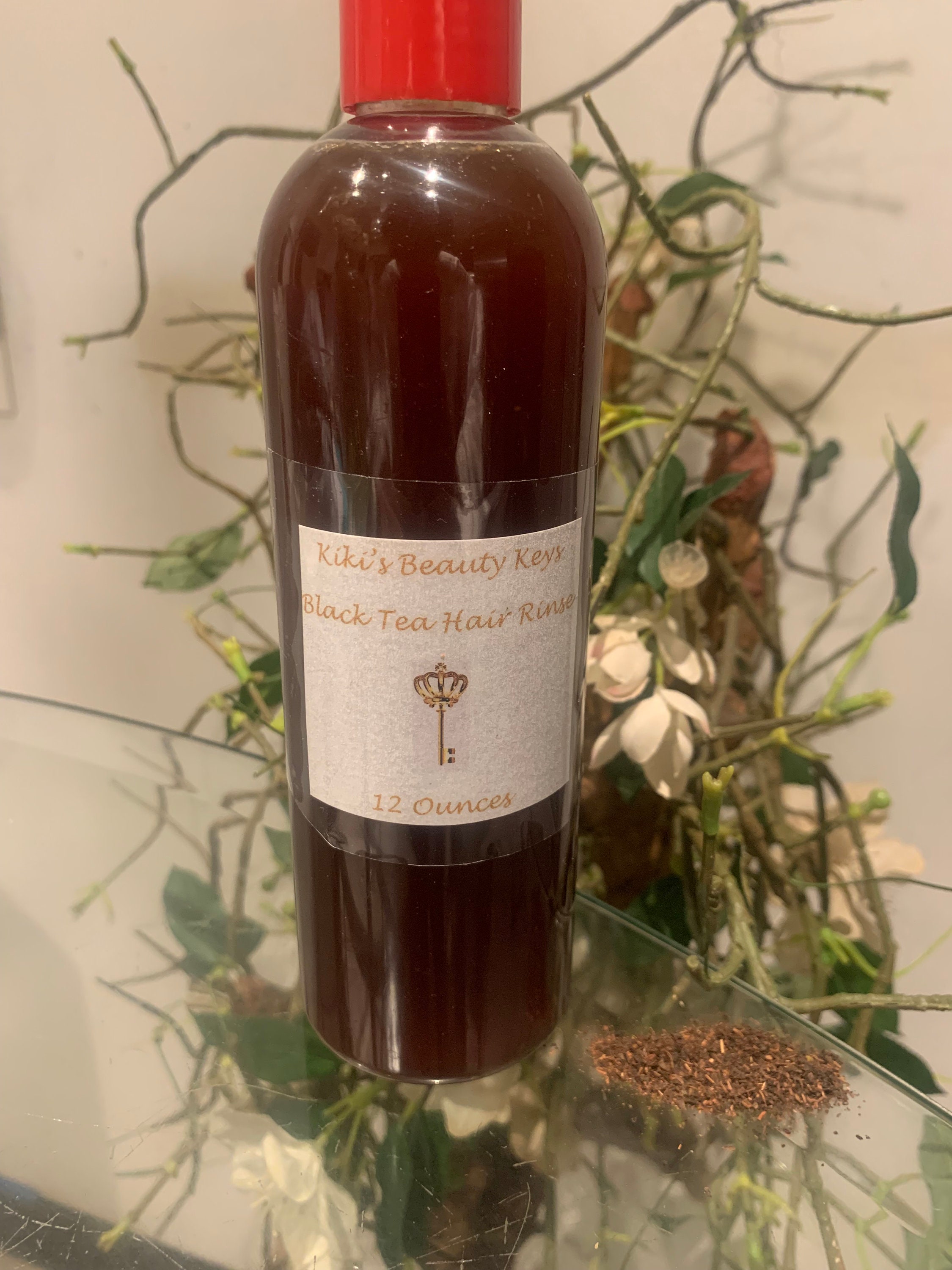 Black Tea Hair Rinse. Hair Shedding. DHT Blocker. Enhance Dark Hair ...