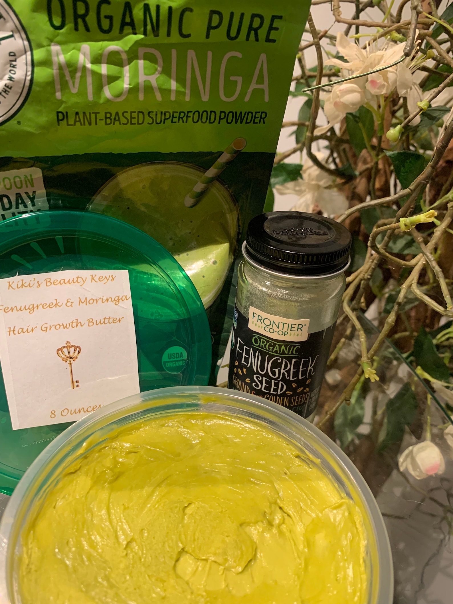 Fenugreek & Moringa Extremely Powerful Hair Butter! Moringa Hair Growth ...