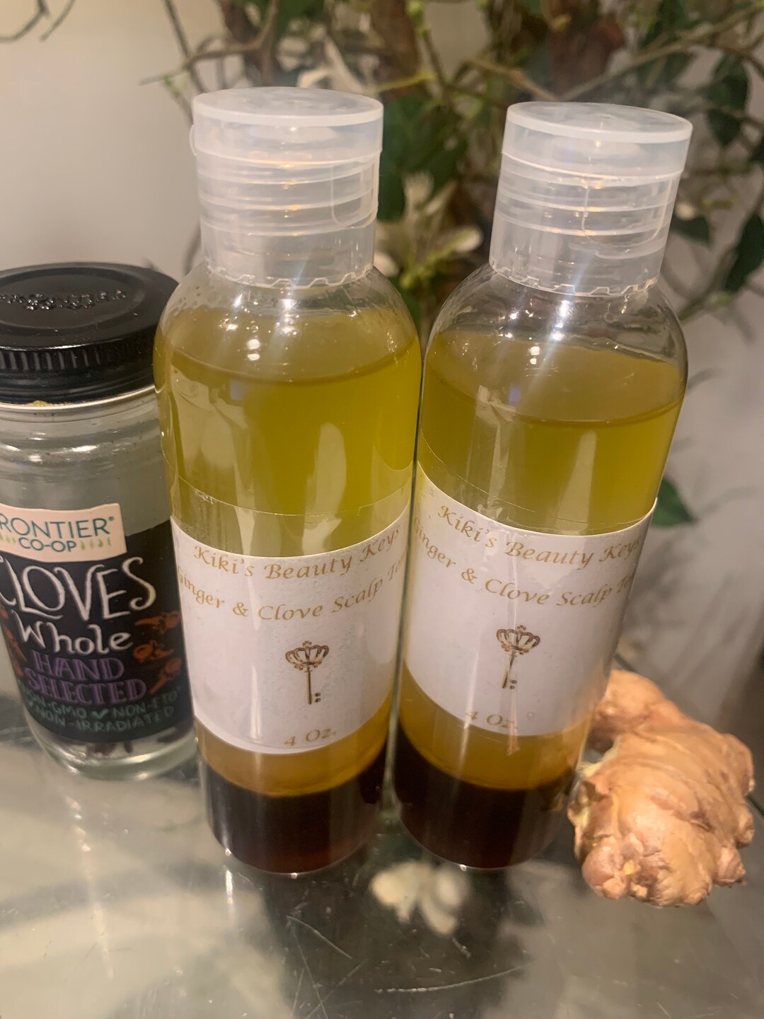 Ginger & Clove Scalp Tonic. Scalp Circulation. Hair Growth. Strong ...