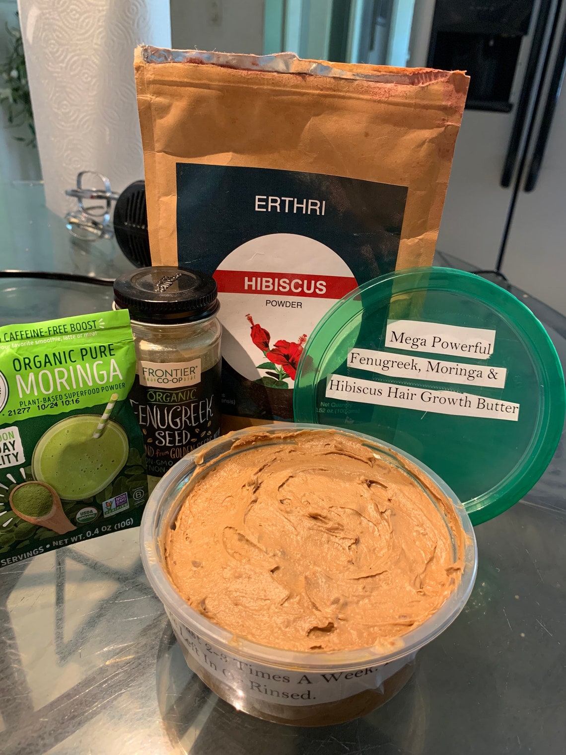 Mega Powerful Fenugreek Moringa & Hibiscus Hair Growth - Etsy