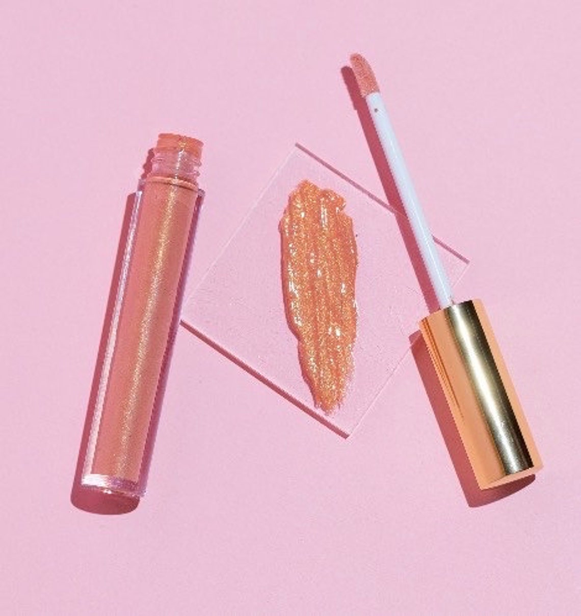 Peach Lip Gloss. Natural Lip Gloss. Moisturizing Lip Gloss. - Etsy