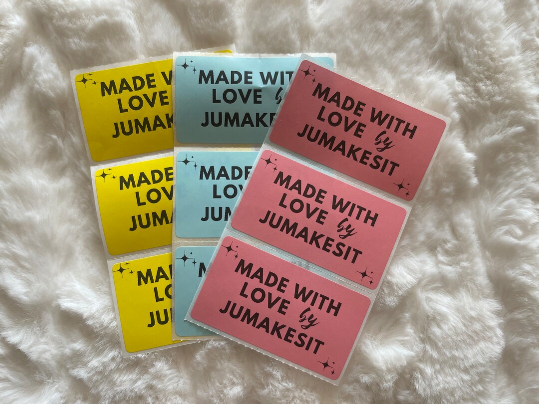 Shipping Stickers Made With Love Stickers - Etsy