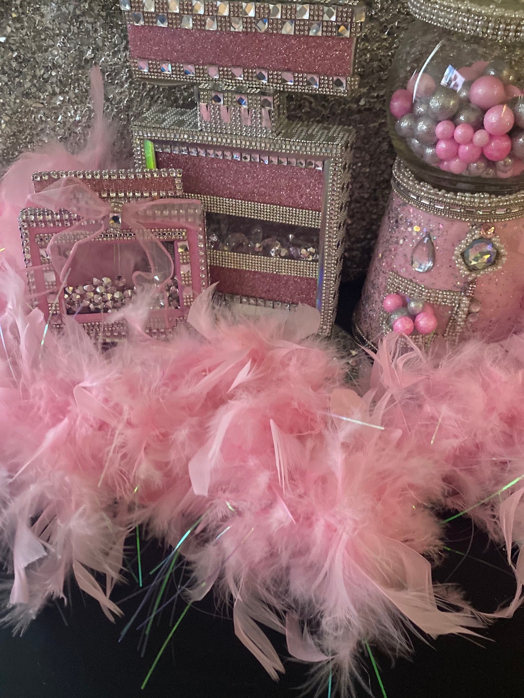Glam Pink Decor Set - Etsy