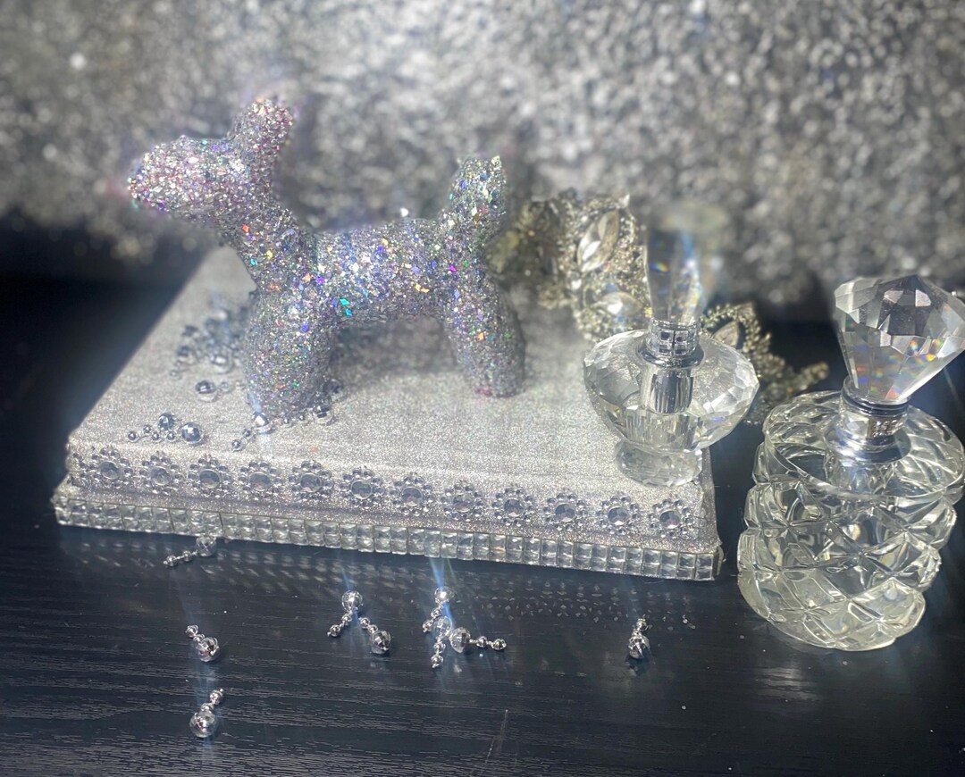 Bedazzled Balloon Dog Decor - Etsy