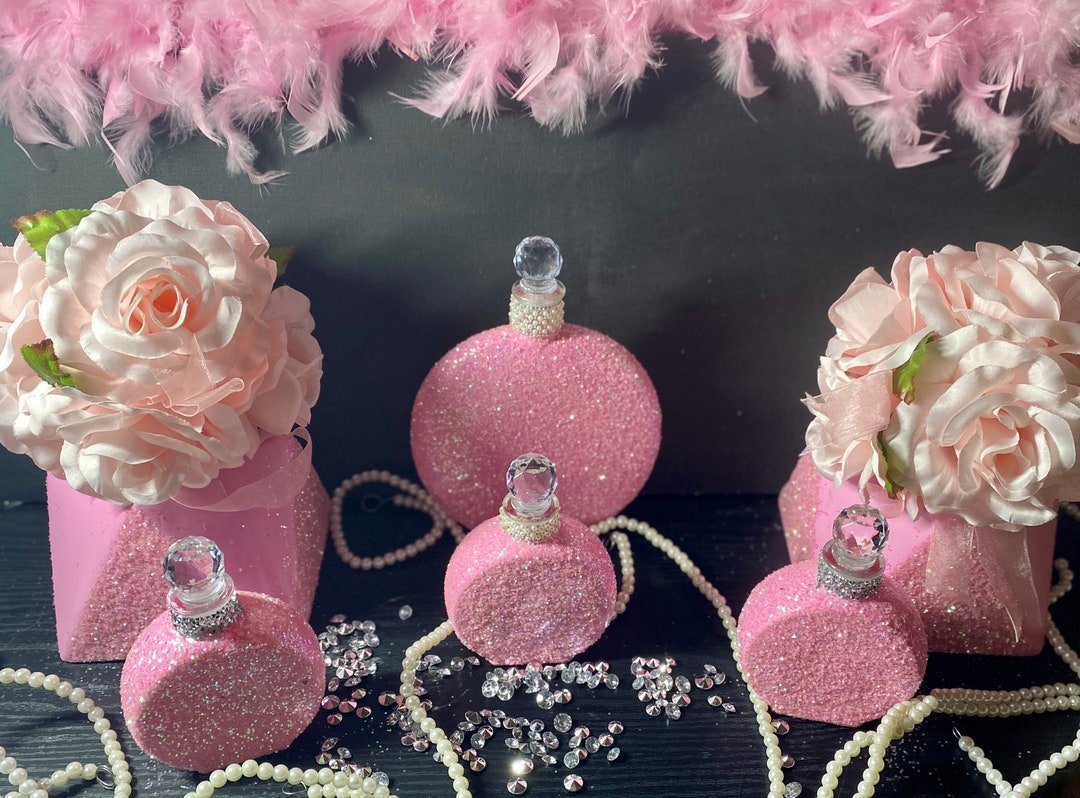 Princess Pink Total Glam Perfume Decor & Vase Set - Etsy
