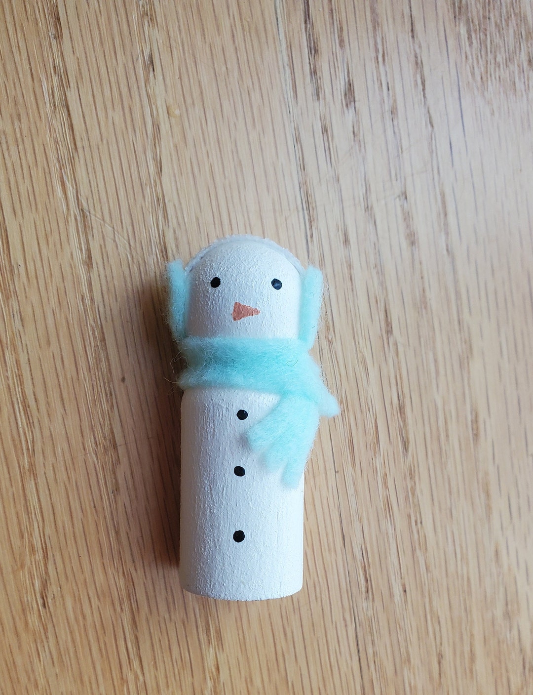 Snow Woman Peg Doll - Etsy