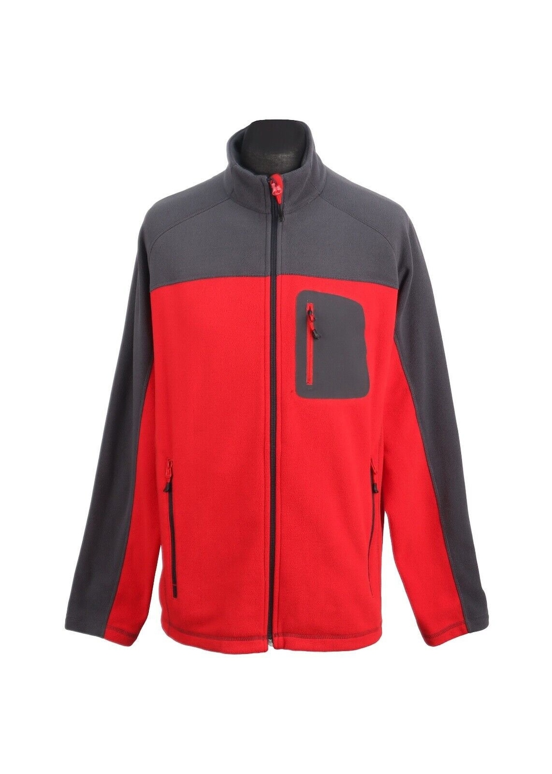 BERGHAUS Men's Red Gray Full Zip Fleece Jumper Jacket Size - Etsy