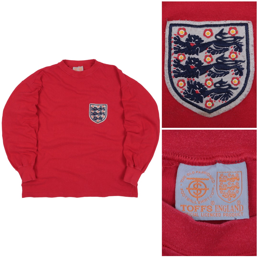 Vintage TOFFS England Red Crew Neck Mens Pullover Size ~ M - Etsy