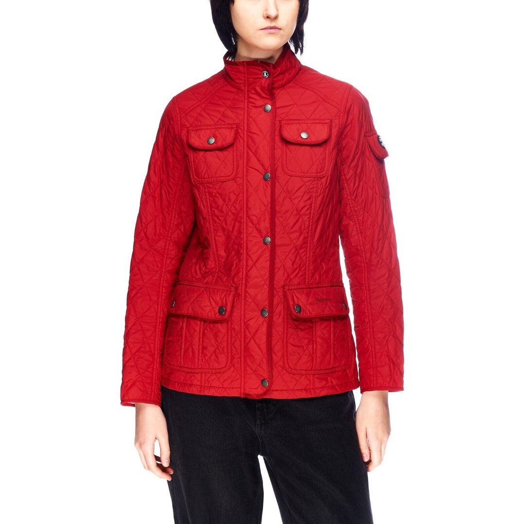 BARBOUR Women's Red Multipocket Berryhead Quilted Jacket - Etsy Canada