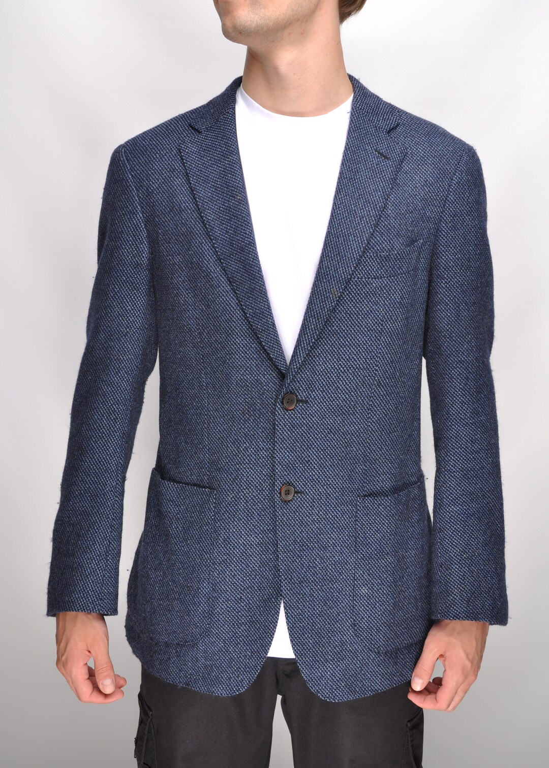 SUITSUPPLY Blue Wool Suit Jacket Mens Size 40 UK / 50 IT - Etsy