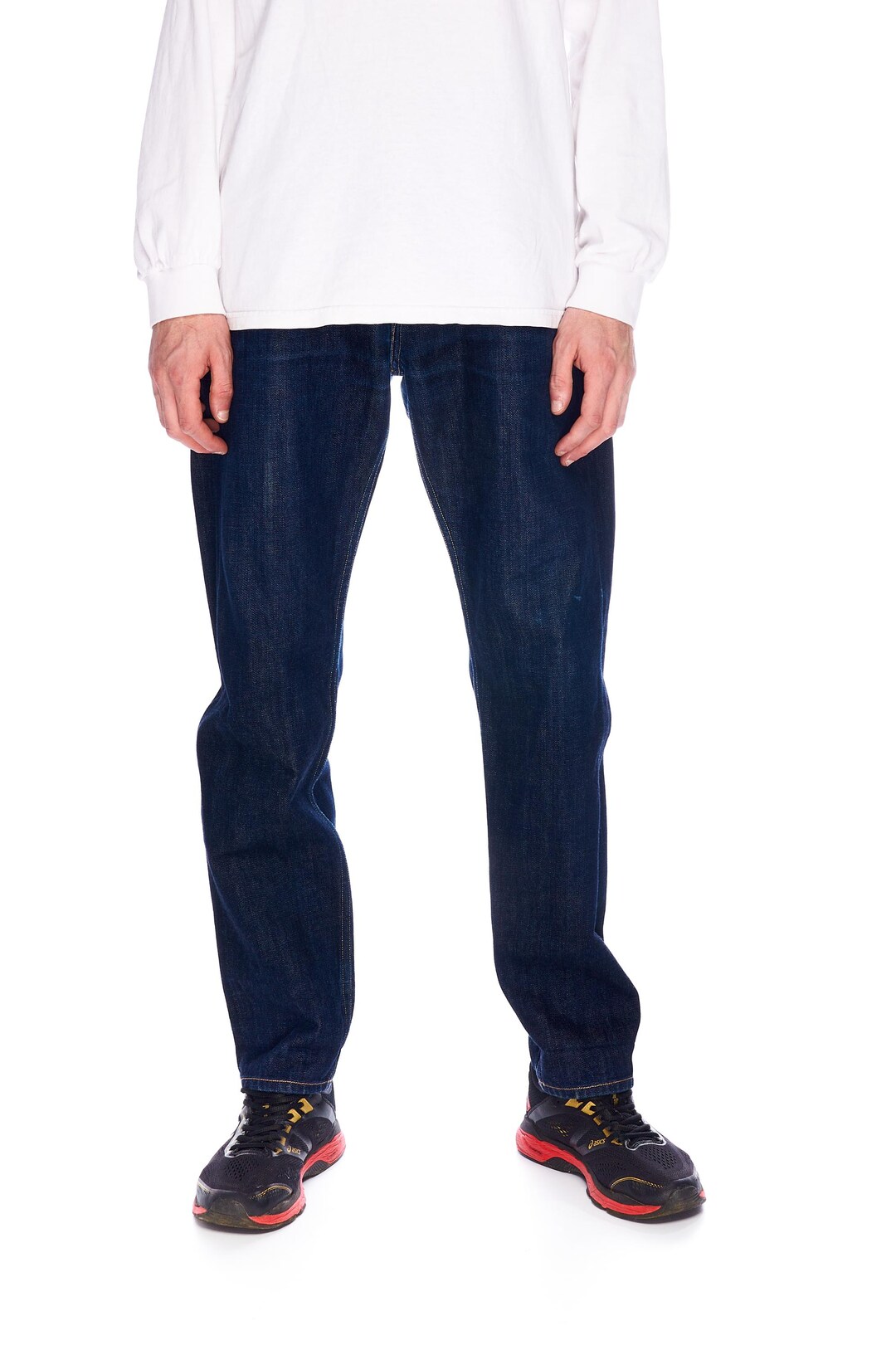 ALL SAINTS Raw Iggy Jeans Navy Denim Cotton Men's Button Fly Pants Size ...