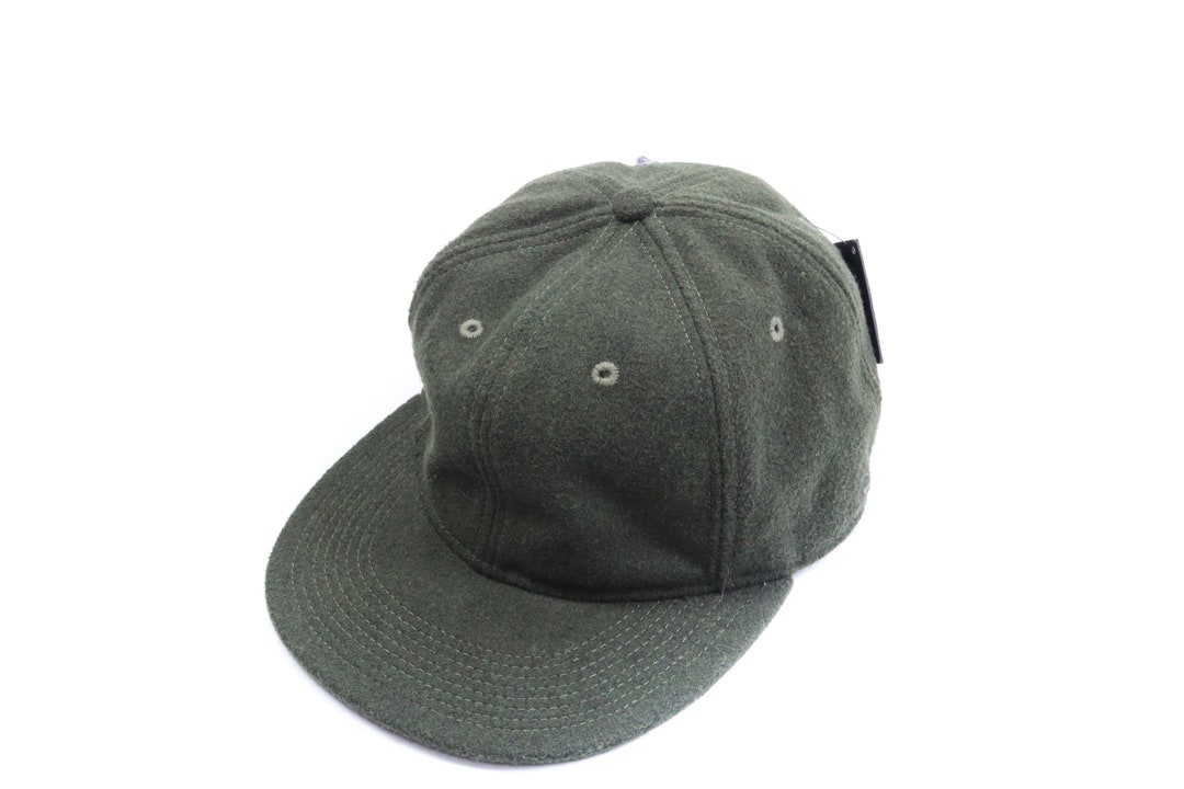 KITH Olive Green Wool Flat Cap Hat Size S - Etsy