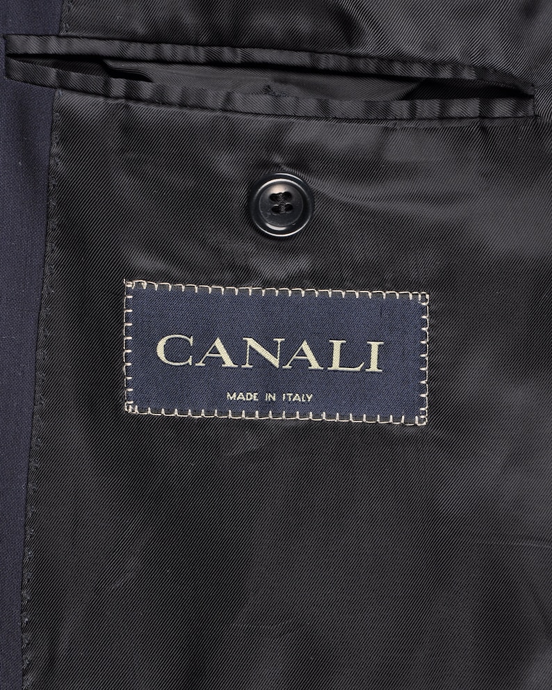 CANALI Navy Blue Wool Club Blazer Jacket Mens Size 36 UK / 46 IT - Etsy