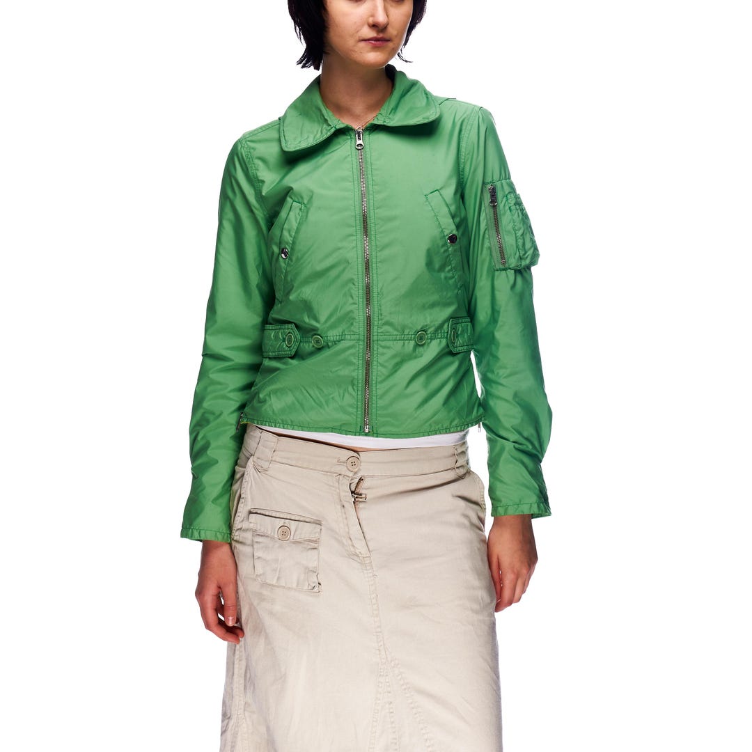 RALPH LAUREN Hooded Jacket Green Nylon Women's Size M - Etsy