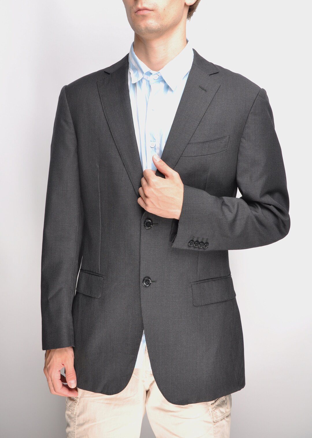 SUITSUPPLY Blue Wool Suit Jacket Mens Size 40 UK / 50 IT - Etsy