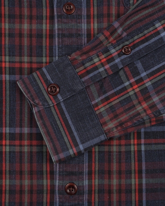 FRED PERRY Men's Multicolour Check Cotton Shirt Butto… - Gem