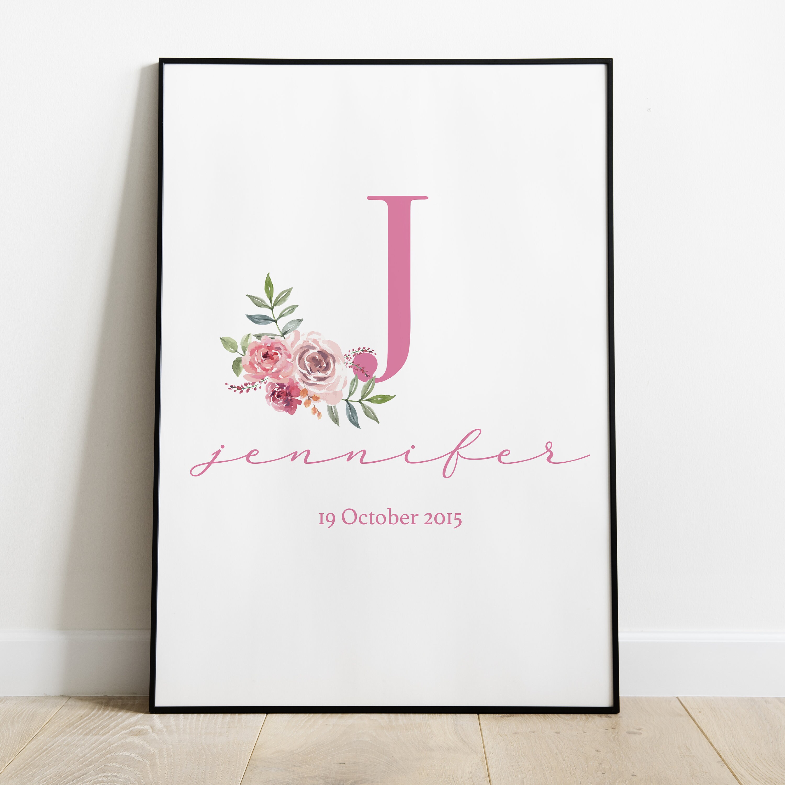 Wall Art Name Card Printable Gift Template to Decore Your - Etsy