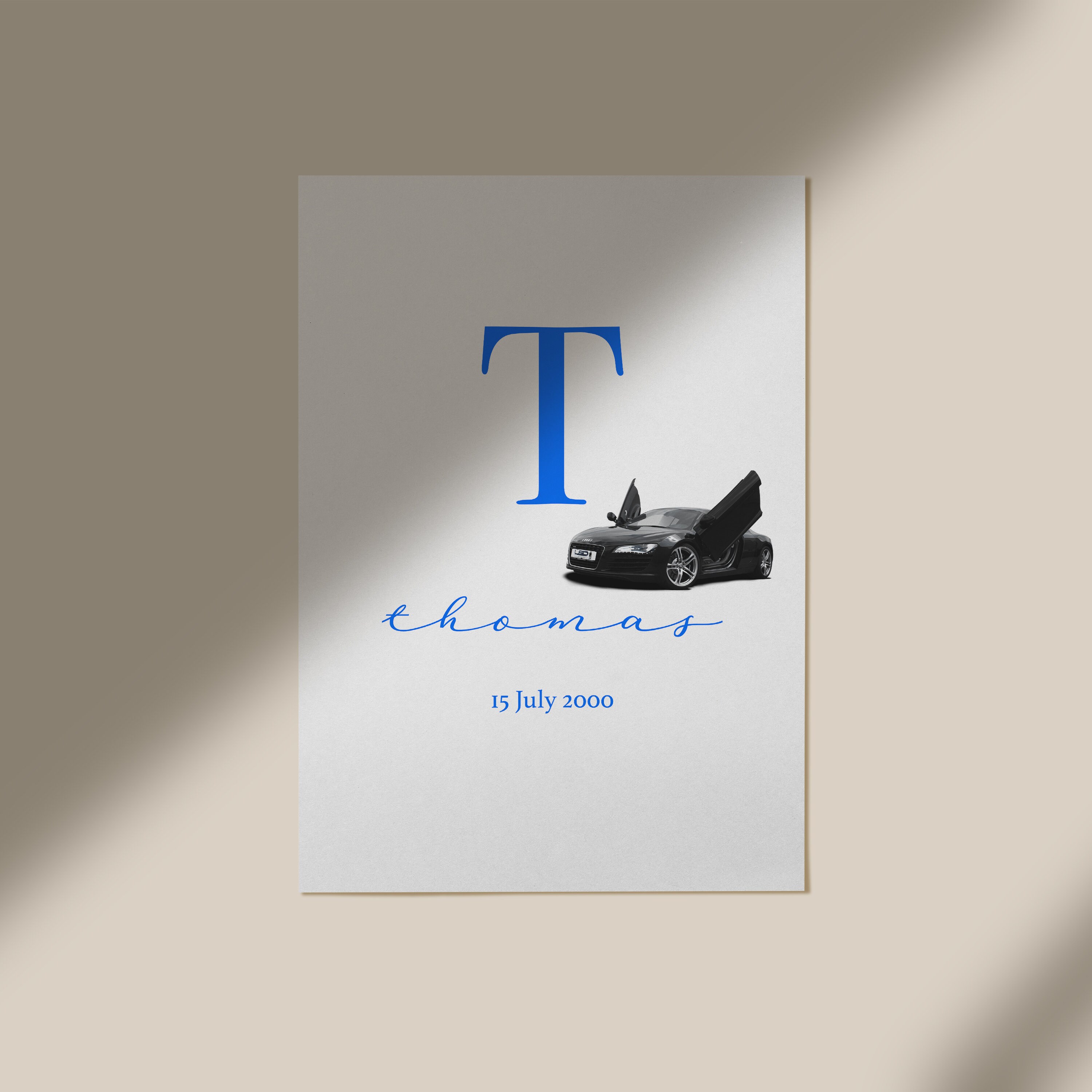 Wall Art Name Card Printable Gift Template to Decore Your - Etsy