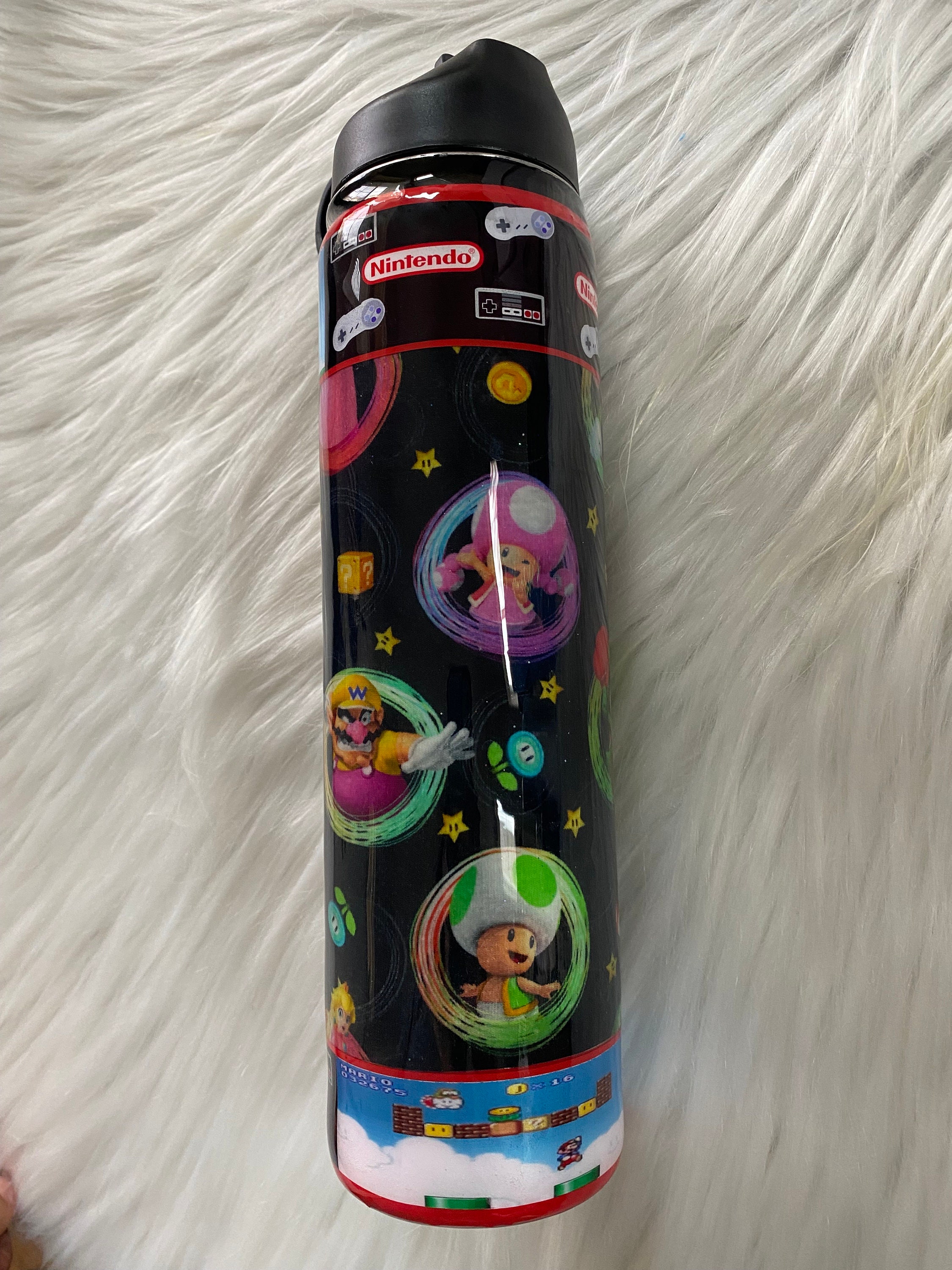 Mario Brothers, Nintendo, Custom Water Flask - Etsy