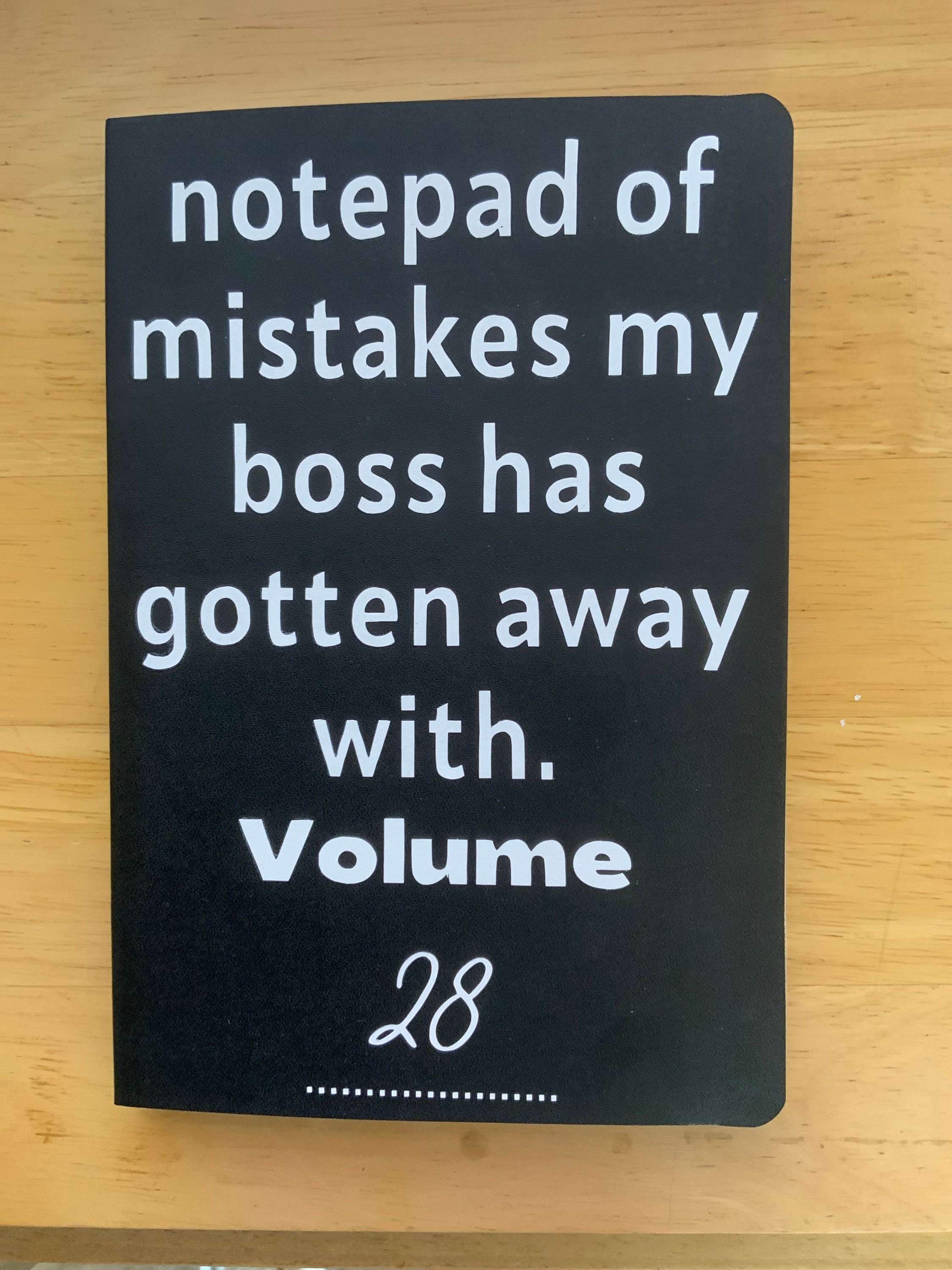 Sarcastic A5 Notepad,work Notepad,funny Notepad,rude Notepads,office ...