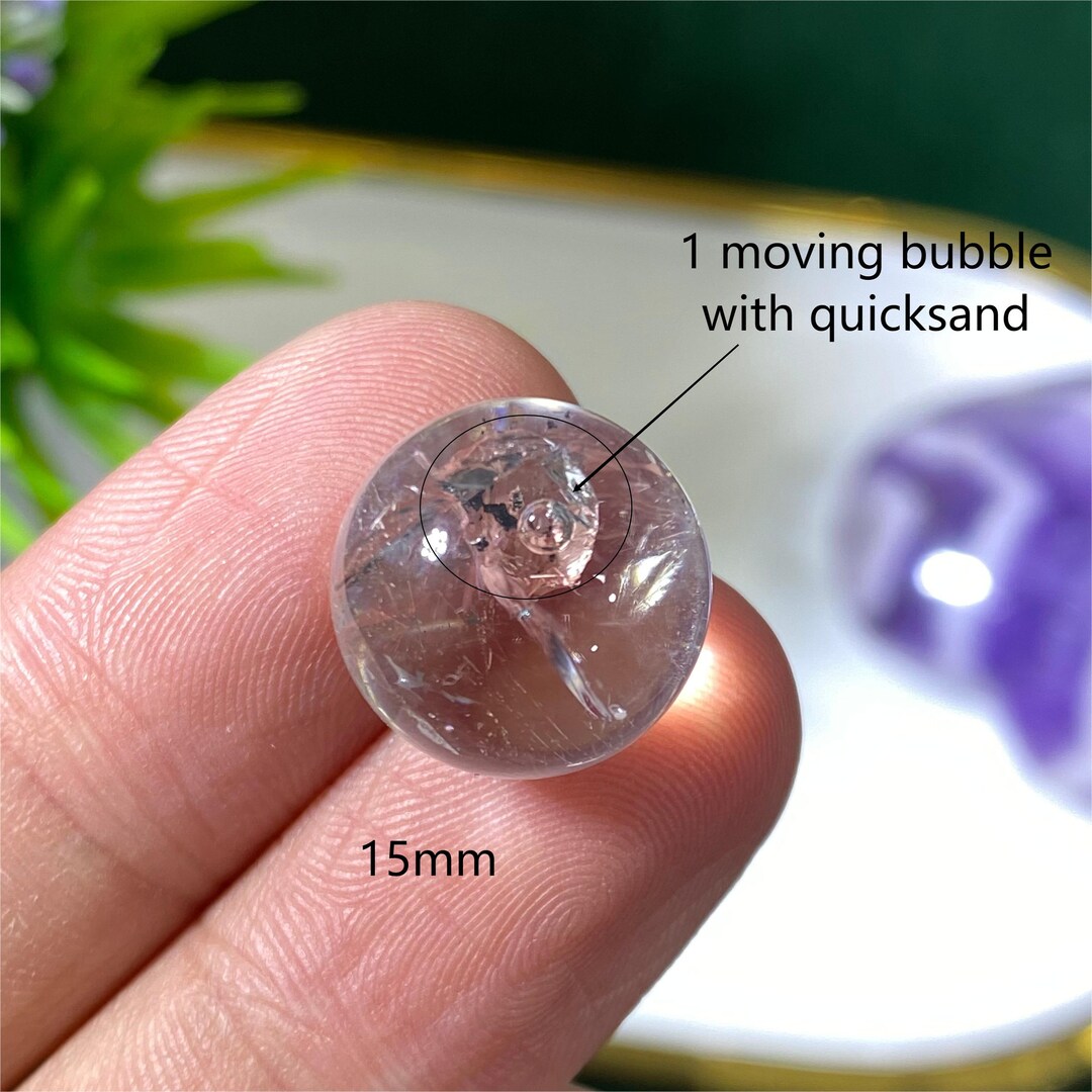 Enhydro Quartz Sphere 1 Moving Bubble With Quicksandenhydro Herkimer ...