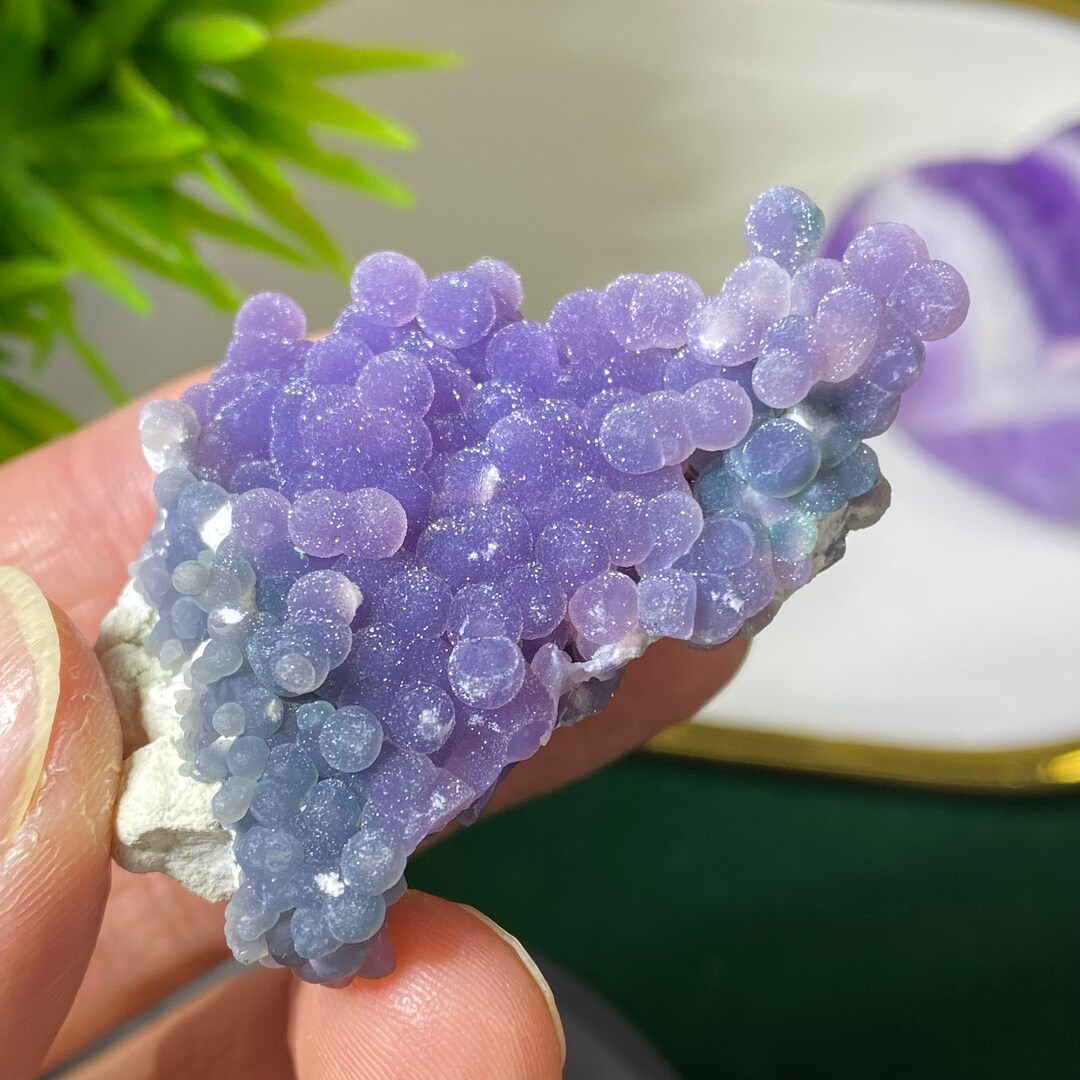 Natural High Quality Purple Grape Agate Cluster, Raw Grape Agate ...