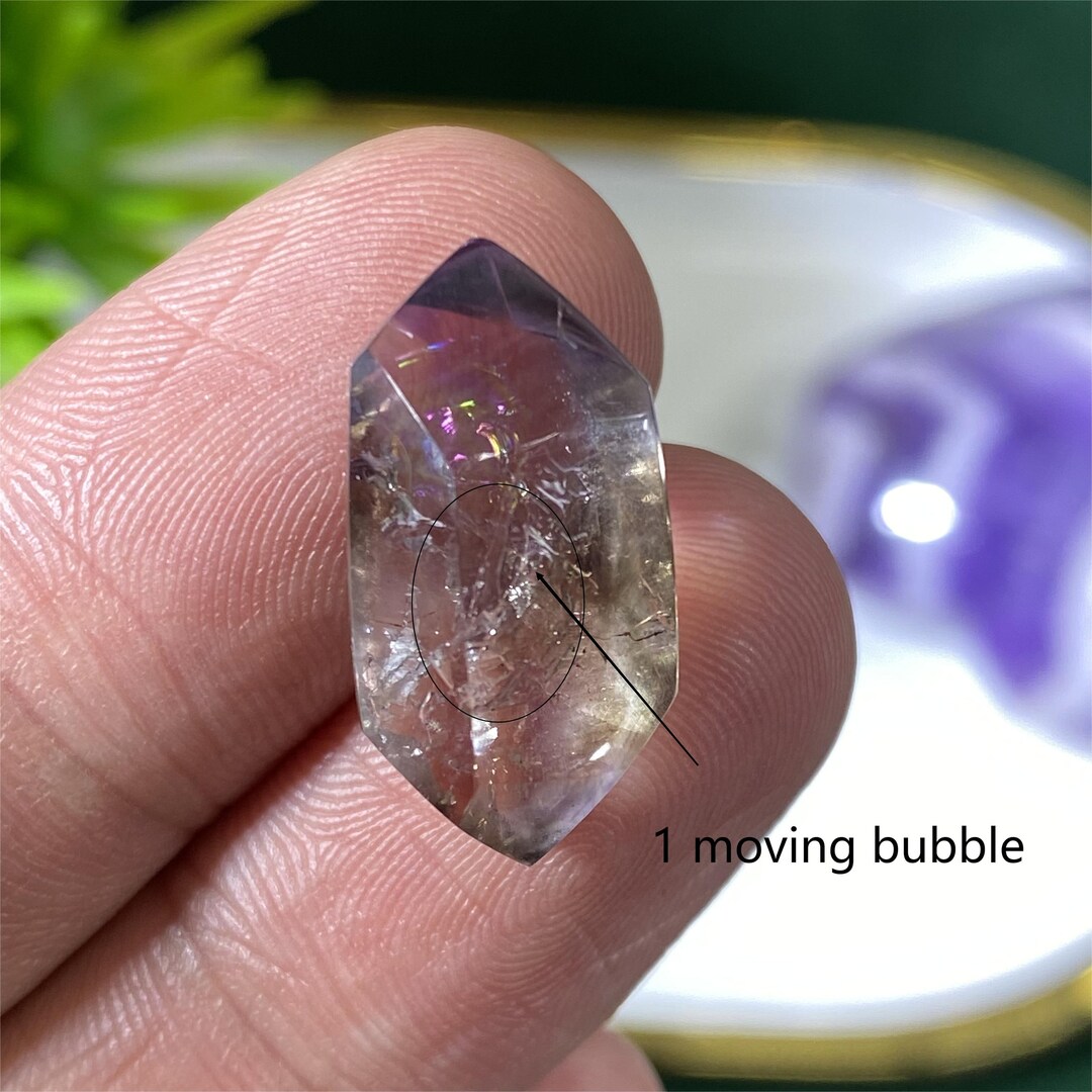 Natural Super Seven Quartz Point1 Moving Bubbleenhydro Super Seven ...