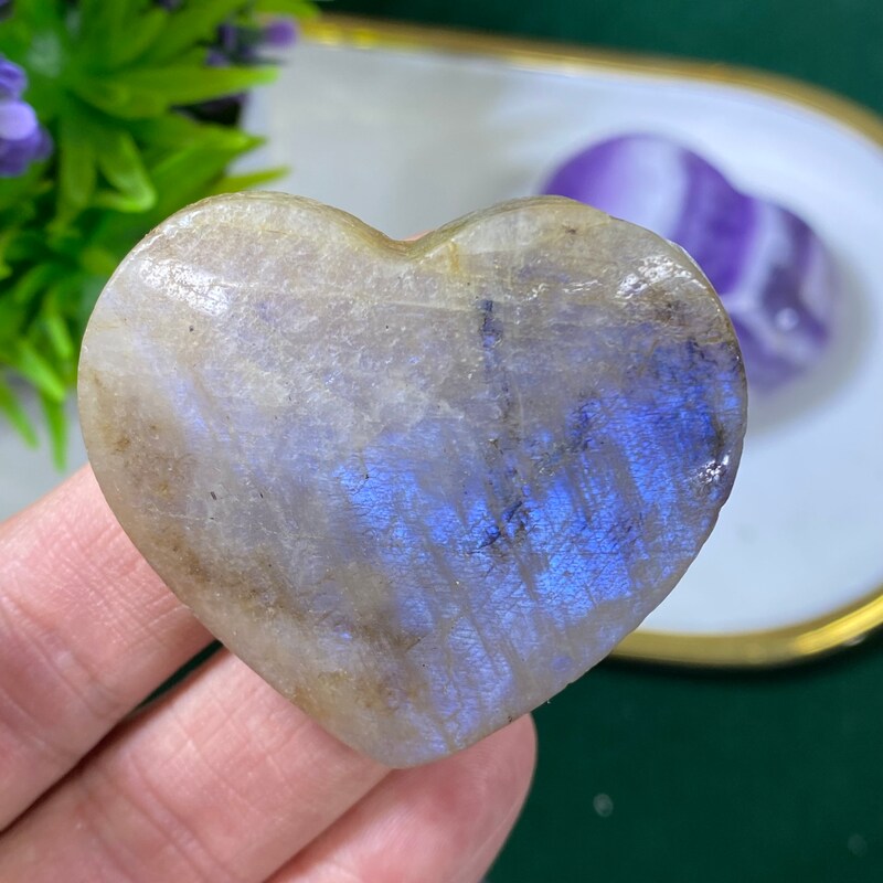 Moonstone Heart - Etsy