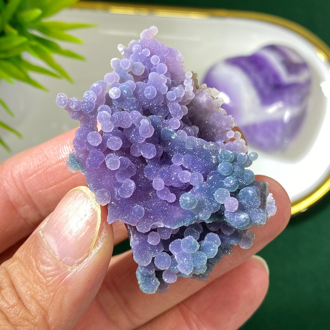 Natural High Quality Purple Grape Agate Cluster, Raw Grape Agate ...