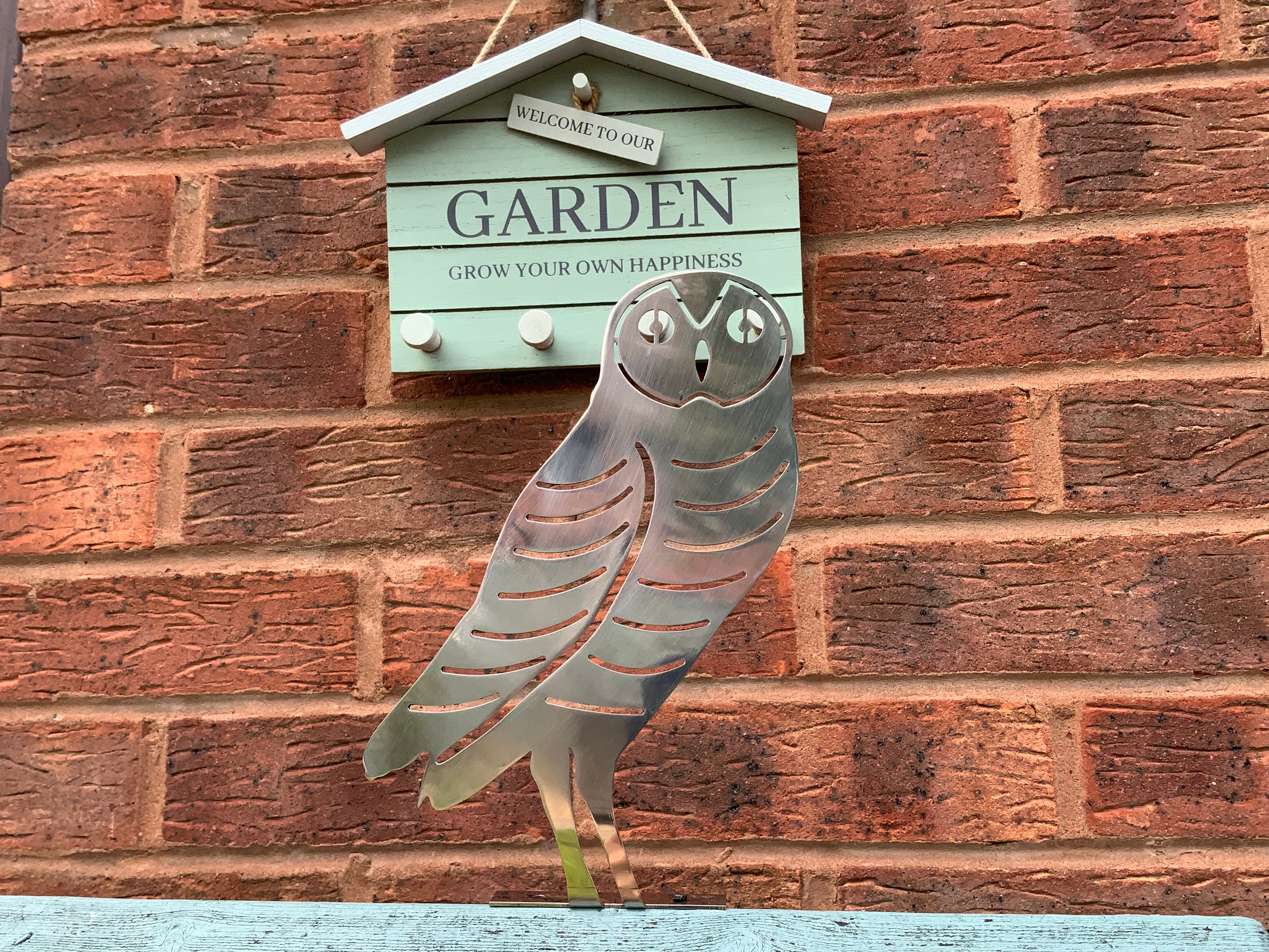 Metal Owl Fence Topper Garden Ornament - Etsy UK