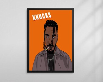 Knucks Rapper Print - Etsy
