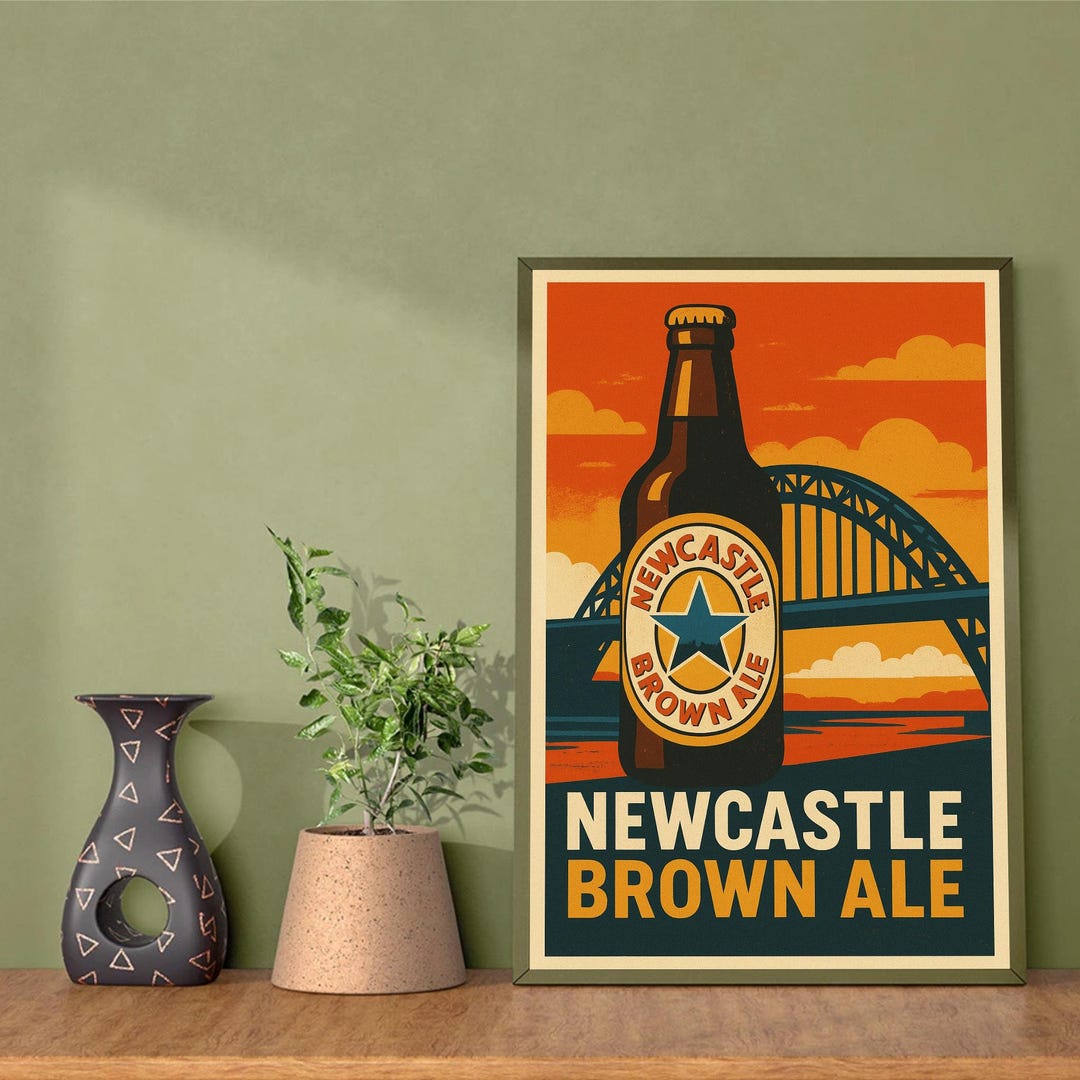 Newcastle Brown Ale Poster - Modern Wall Art - Newcastle Brown Ale ...