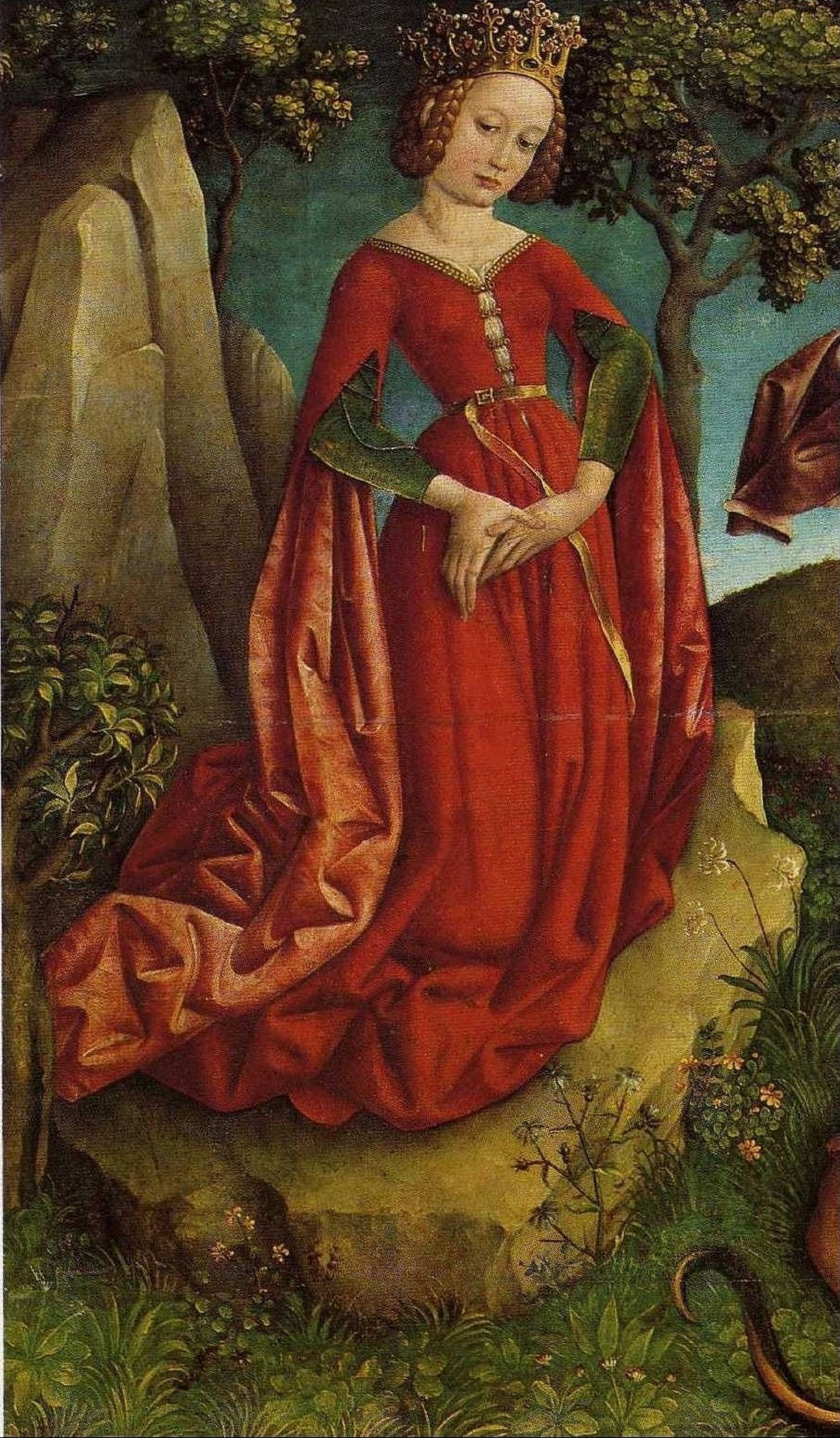 Medieval Cross Stitch Pattern of Saint George Slaying the Dragon (the ...