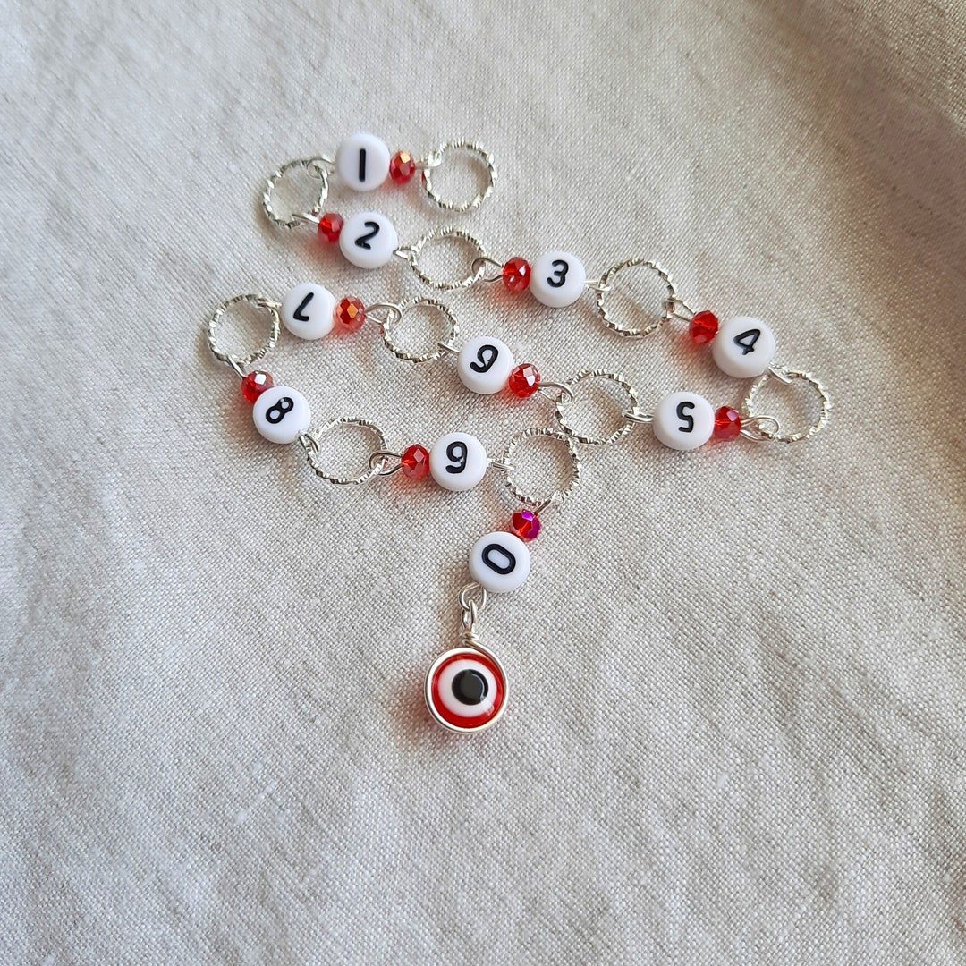 Knitting Row Counter Chain, Stitch Marker Germany, Numbered Row Counter ...