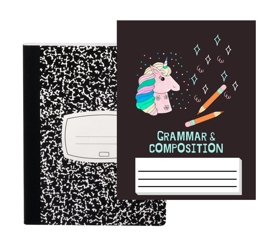 Enchanting Unicorn Themed Composition Notebook Sticker Cover, 7.5x9 ...