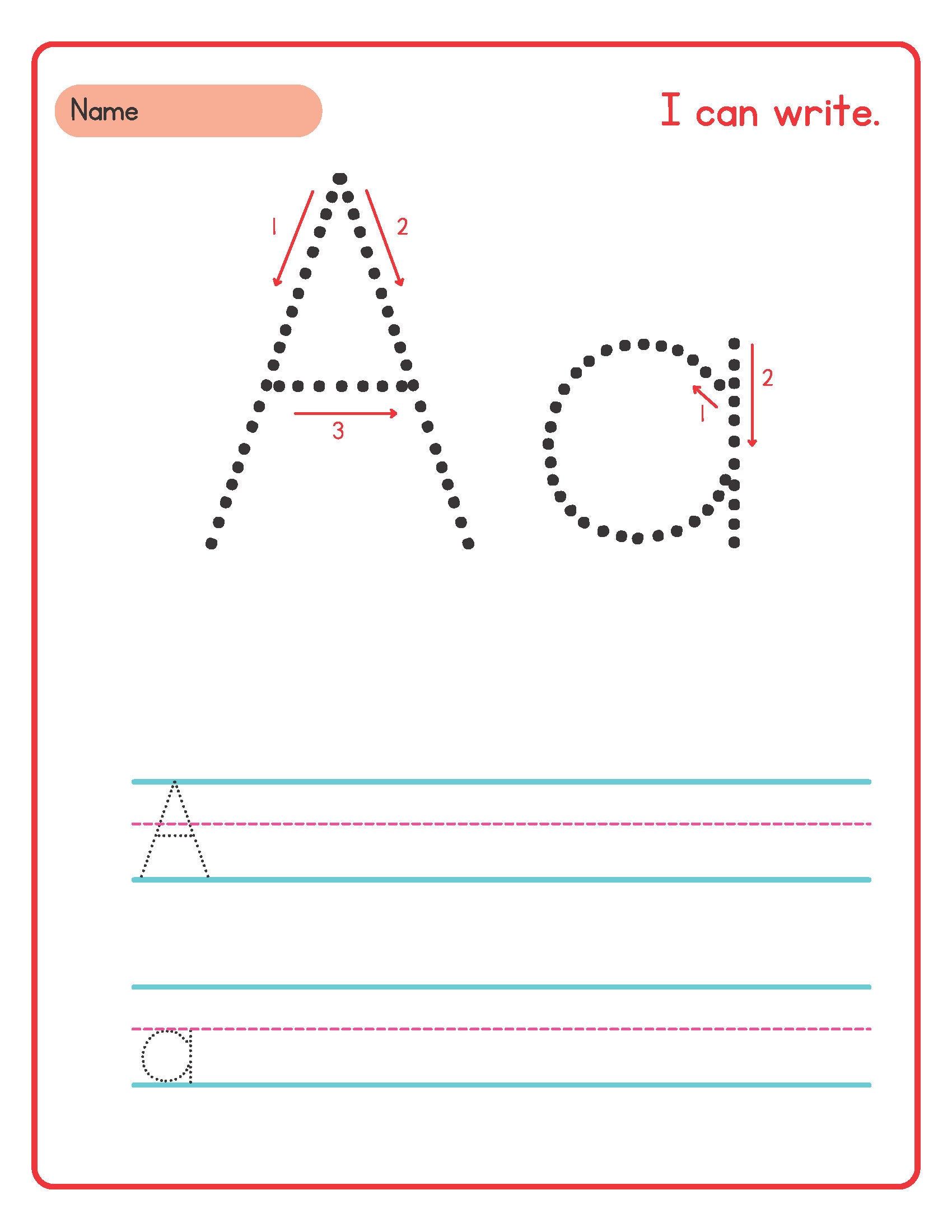 Printable Alphabet Tracing Worksheets for Kids | Instant Download - Etsy