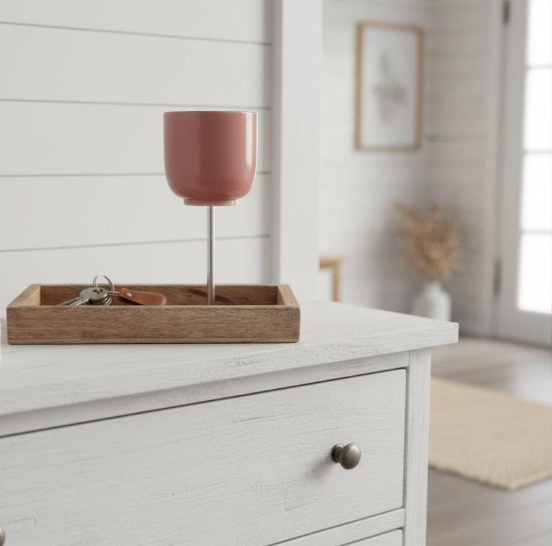 Handmade, Minimalist Tiered Stand, Made of a Solid Wood Tray and ...