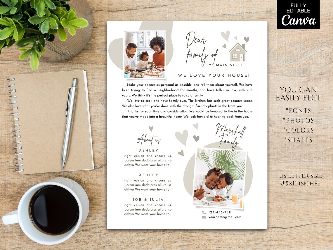 Buyer Letter to Seller, Buyer Letter Canva, Buyers Letter, Offer Letter ...