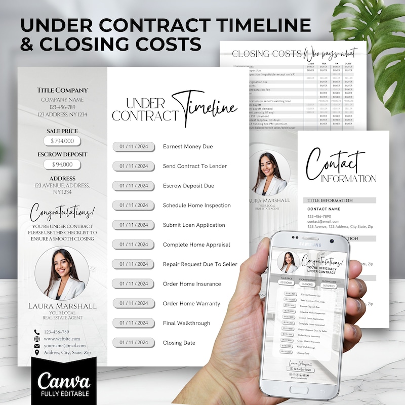 Under Contract Template - Etsy