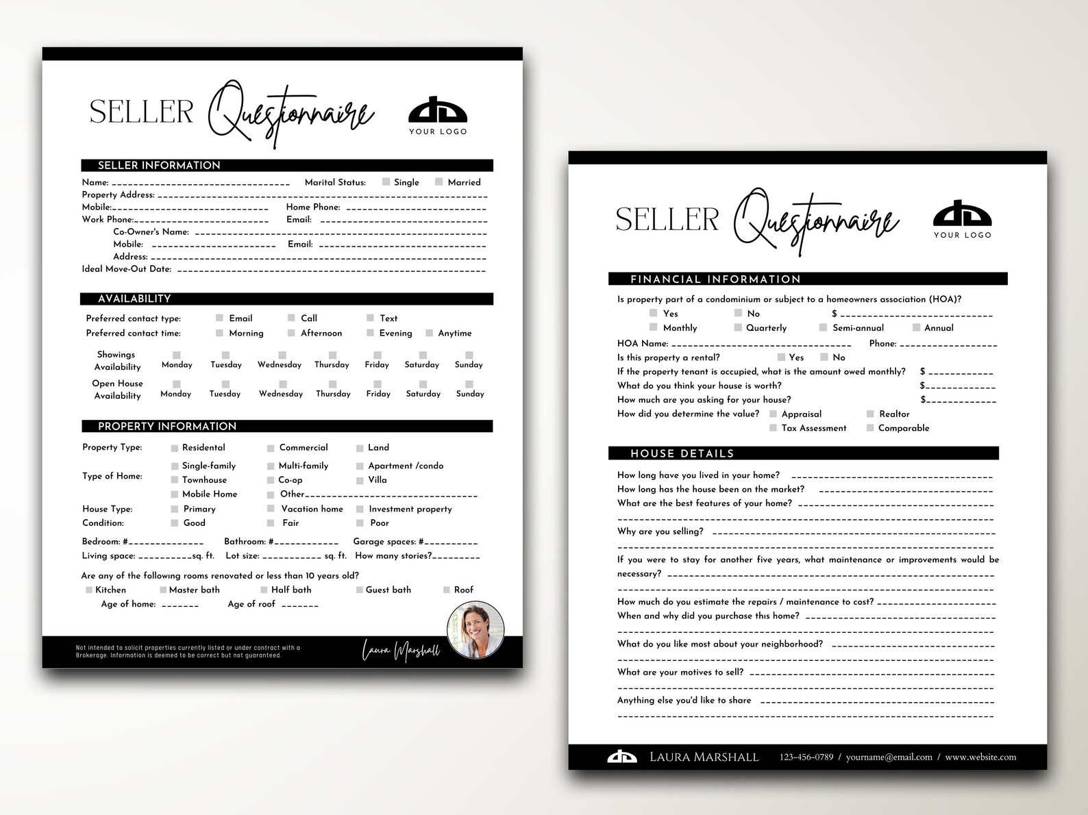 Buyer & Seller Questionnaire, Seller, Buyer Consultation Questionnaire ...