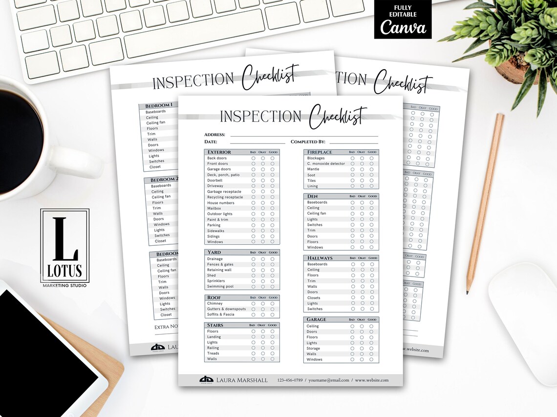 Inspection Checklist, Home Seller Inspection Prep, Real Estate Seller ...