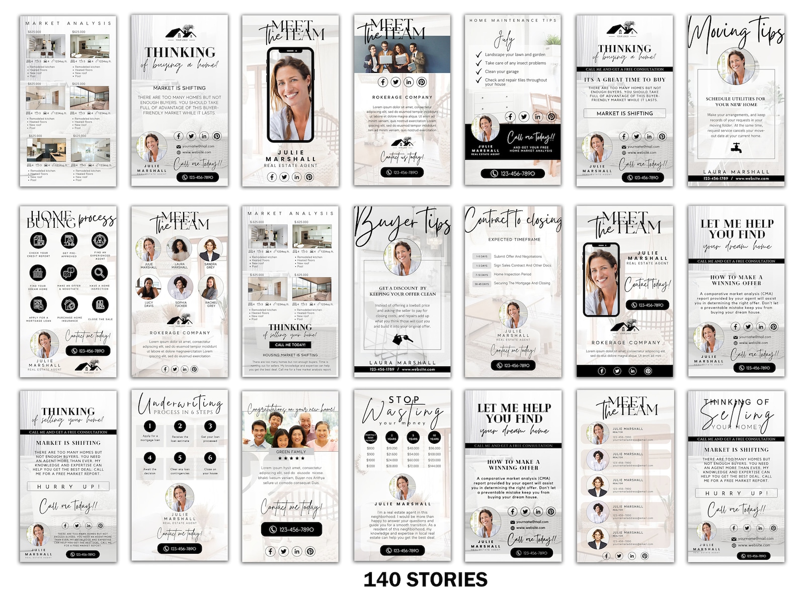IG Template Real Estate, IG Post Real Estate, Realtor Instagram Posts ...