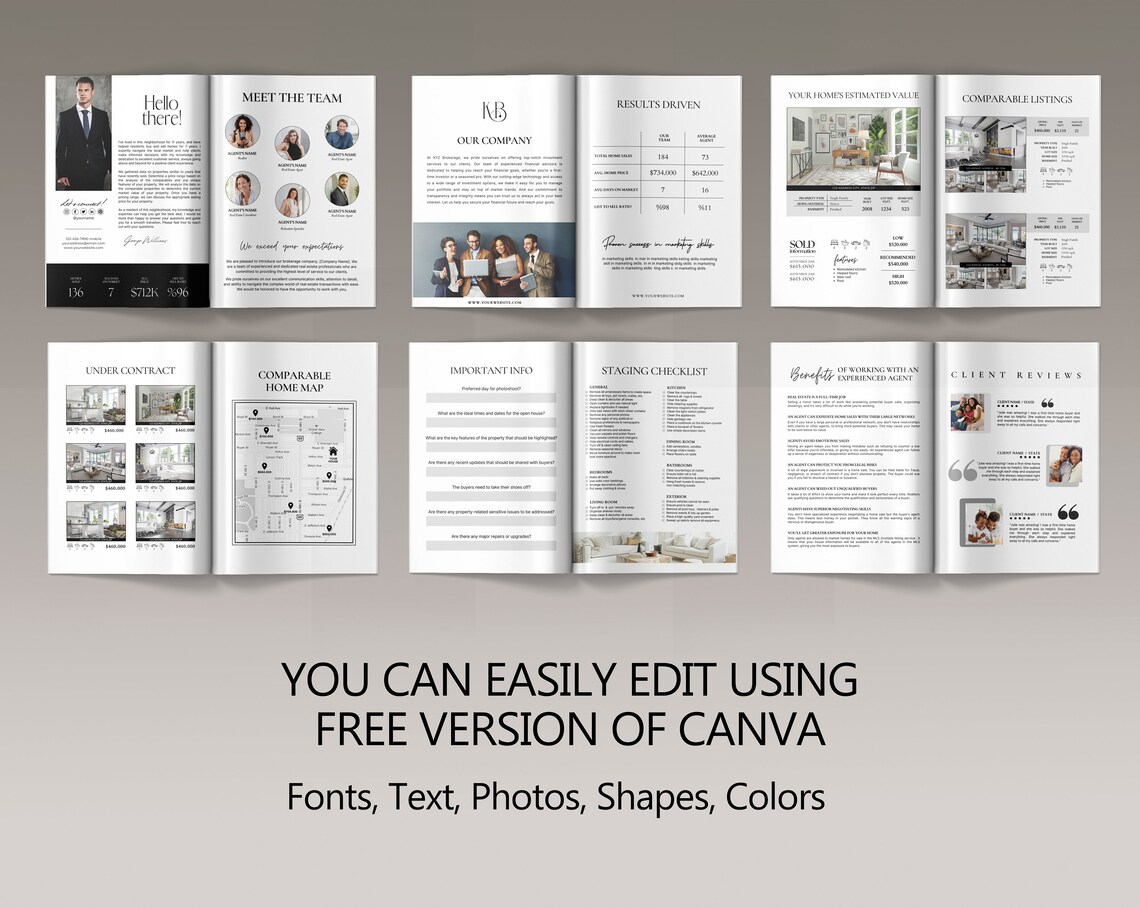 CMA Real Estate, CMA Template, CMA Packet, Real Estate Stats ...