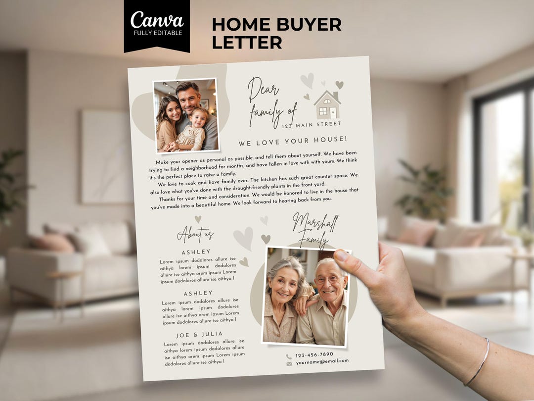 Buyer Letter to Seller, Buyer Letter Canva, Buyers Letter, Offer Letter ...