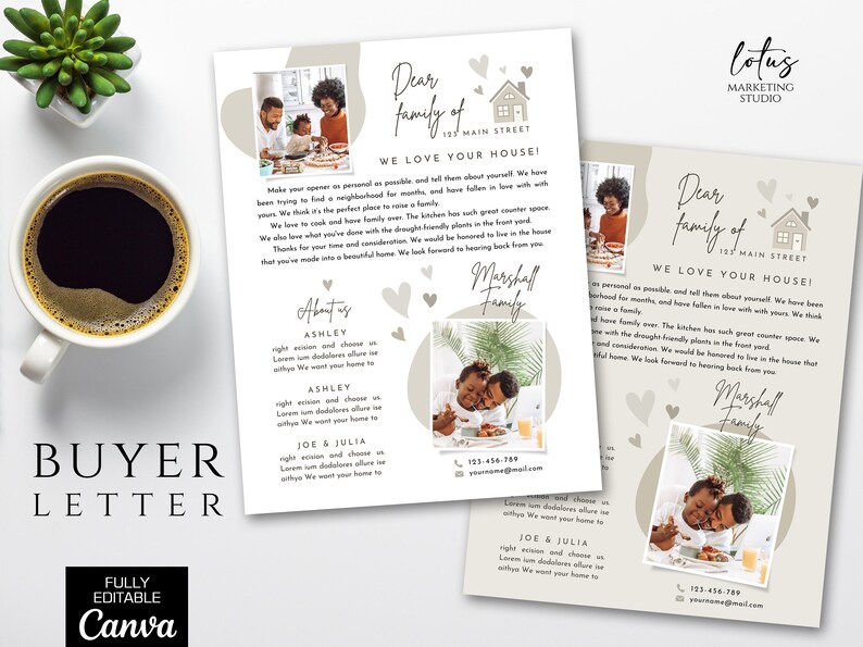 Buyer Letter to Seller, Buyer Letter Canva, Buyers Letter, Offer Letter ...