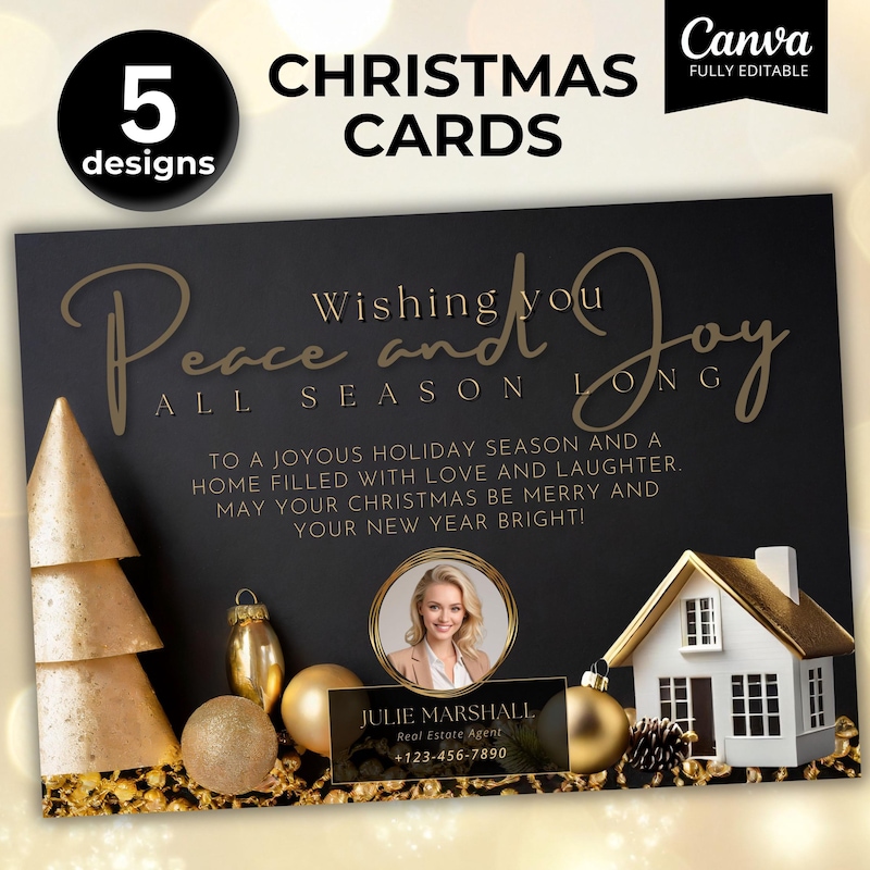 Realtor Christmas Cards - Etsy