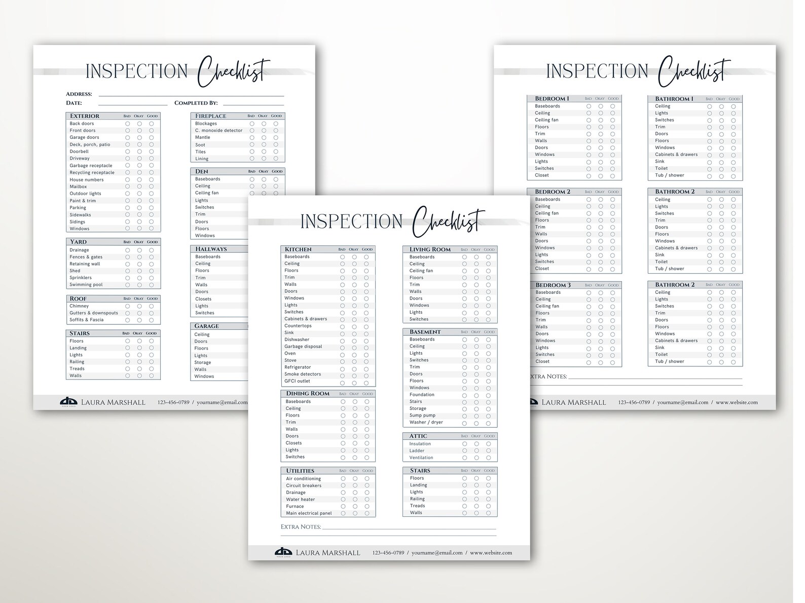 Inspection Checklist Home Seller Inspection Prep Real Estate - Etsy