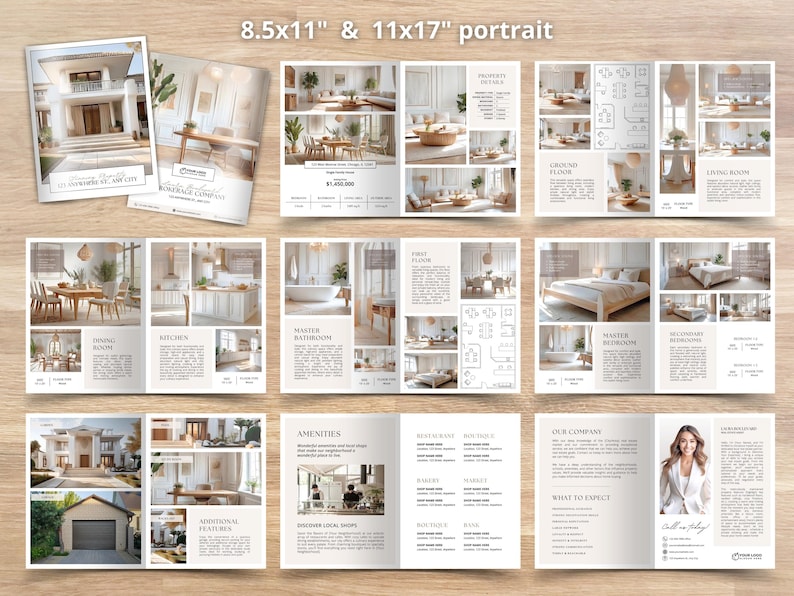 Property Brochure, Luxury Real Estate Brochure Template, Real Estate ...